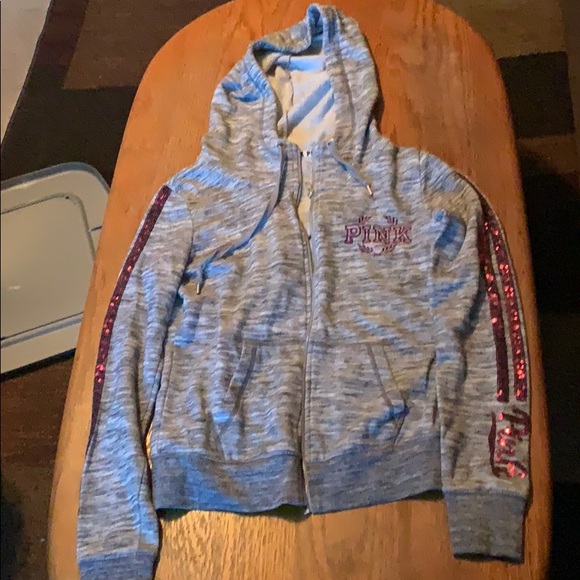 PINK Victoria's Secret | Tops | Bling Zip Up Jacket | Poshmark